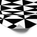 B&W Triangle Optical Illusion Poster | Zazzle