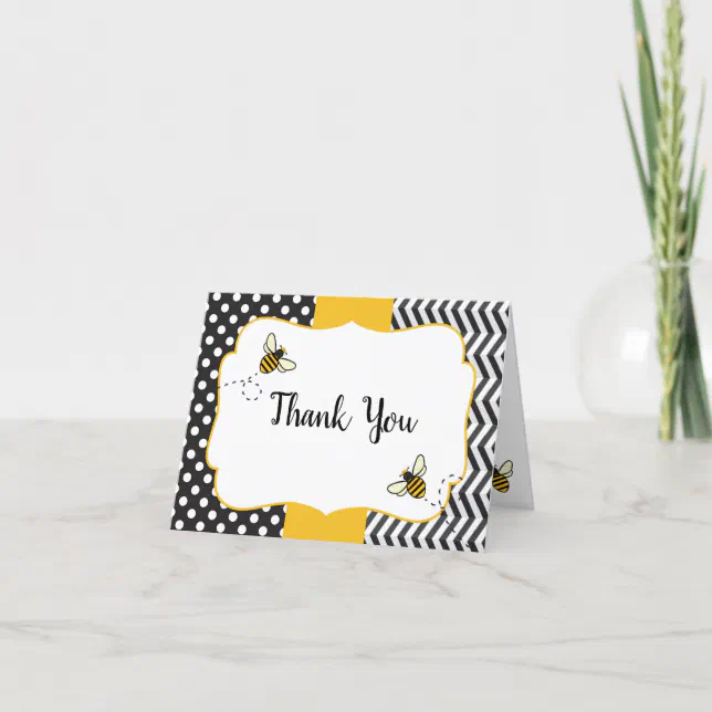Ba-Bee Baby Shower Thank You Notes | Zazzle