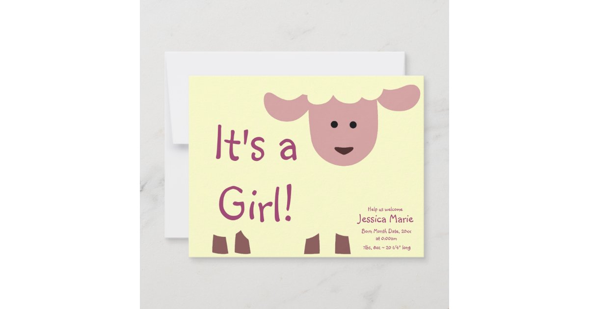 Baa Baa Baby Invitation | Zazzle
