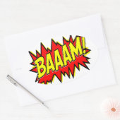 BAAAM! OVAL STICKER | Zazzle