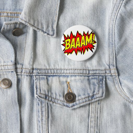 BAAAM! PINBACK BUTTON | Zazzle