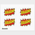 BAAAM! RECTANGULAR STICKER | Zazzle