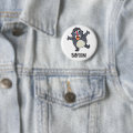 Bab-foon Funny Buffoon Baboon Pun Button | Zazzle