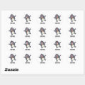 Bab-foon Funny Buffoon Baboon Pun Classic Round Sticker | Zazzle