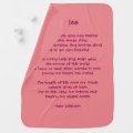 Babies poem receiving blanket | Zazzle