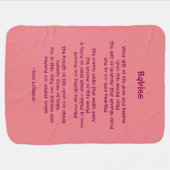 Babies poem receiving blanket | Zazzle