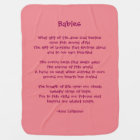 Babies poem receiving blanket | Zazzle