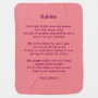 Babies poem receiving blanket | Zazzle