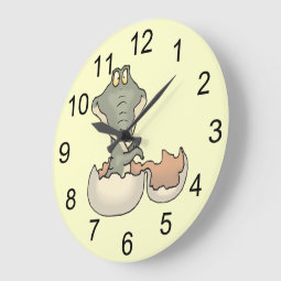 Baby Alligator Hatching Wall Clock | Zazzle