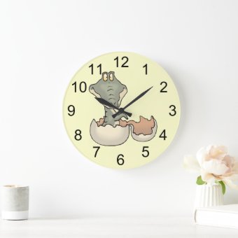 Baby Alligator Hatching Wall Clock | Zazzle