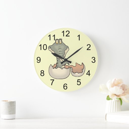 Baby Alligator Hatching Wall Clock | Zazzle