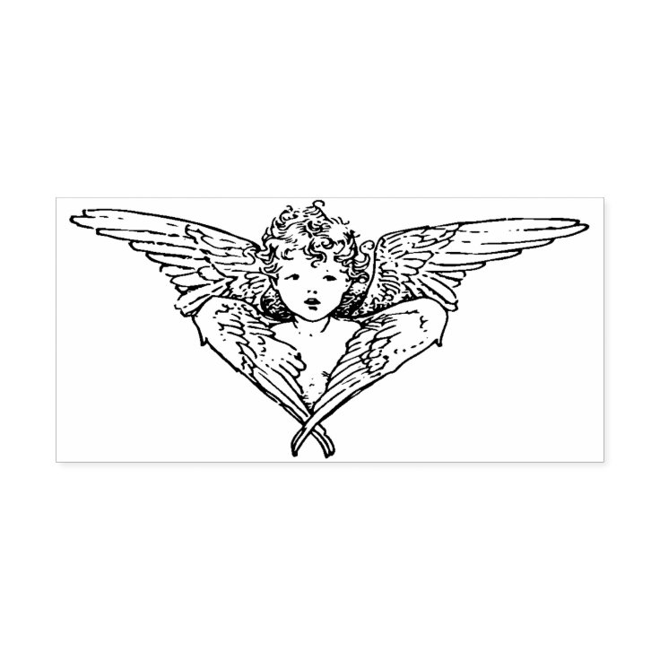 Baby Angel Rubber Stamp | Zazzle