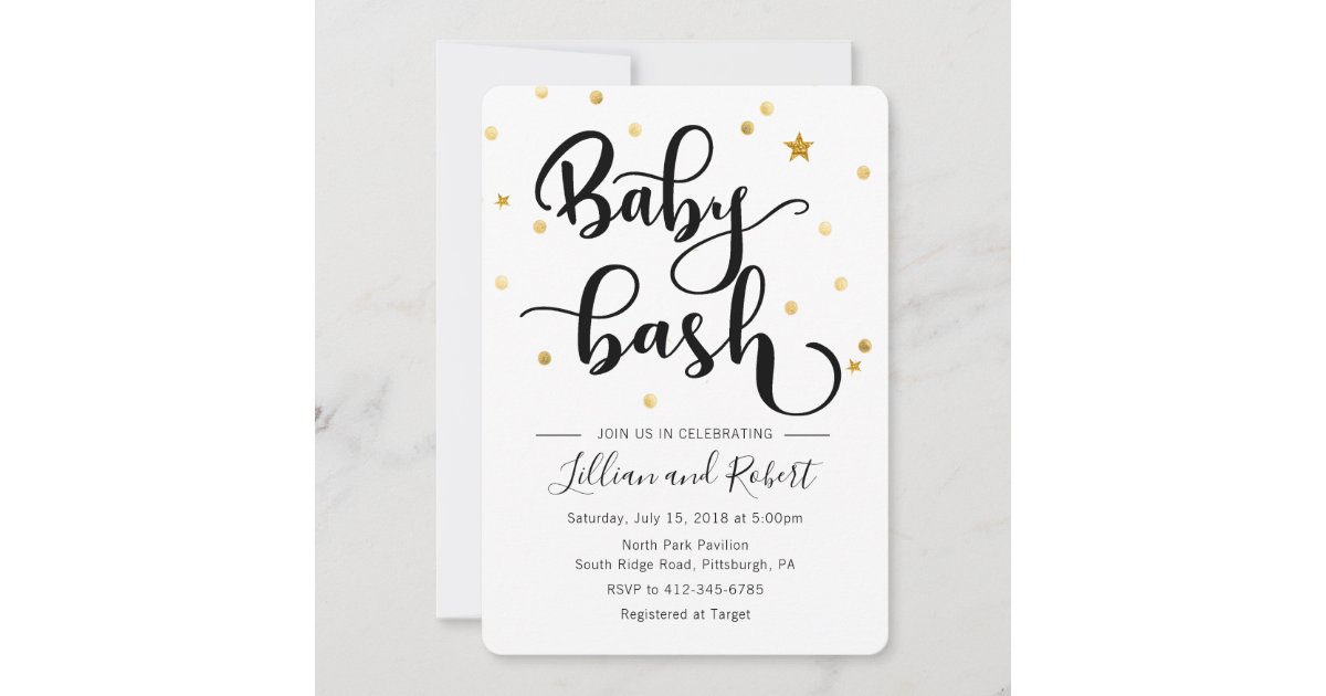 Baby Bash Couples Baby Shower invitation | Zazzle