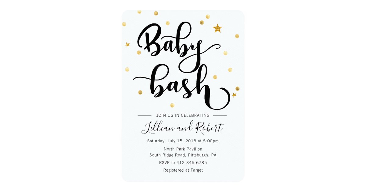 Baby Bash Couples Baby Shower invitation | Zazzle.com