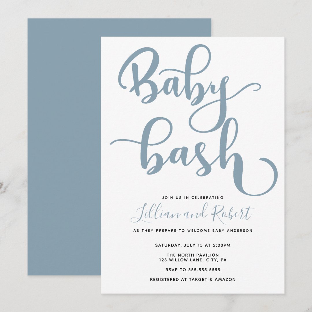Baby Bash Couples Baby Shower Invitation | Zazzle