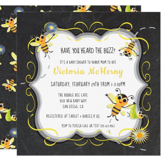 Baby Bee Baby shower Invitations | Zazzle.com