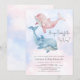 Baby Beluga Whale Gender Reveal Party Invitation | Zazzle