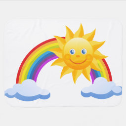 Baby Blanket - happy sun motive | Zazzle