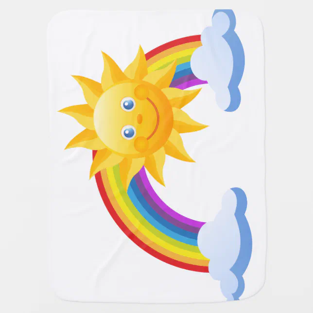 Baby Blanket - happy sun motive | Zazzle