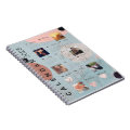 Baby Blue 2023 Calendar journal , 6 custom photos | Zazzle