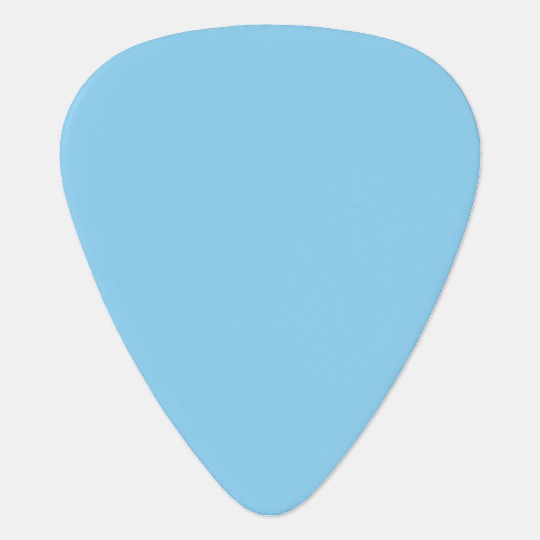 Baby Blue 89cff0 Guitar Pick | Zazzle