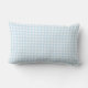 Baby Blue and White Small Gingham Check Pattern. Lumbar Pillow | Zazzle