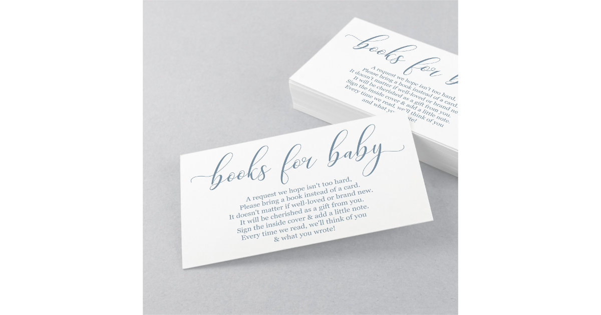 Baby Blue Book Request - Baby Shower Invitation | Zazzle