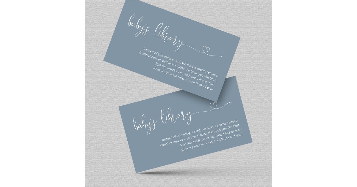 Baby Blue Book Request - Baby Shower Invitation | Zazzle