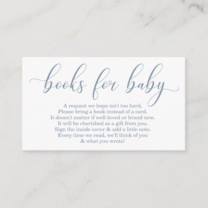 Baby Blue Book Request - Baby Shower Invitation | Zazzle.com