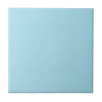 Baby Blue Ceramic Tile | Zazzle