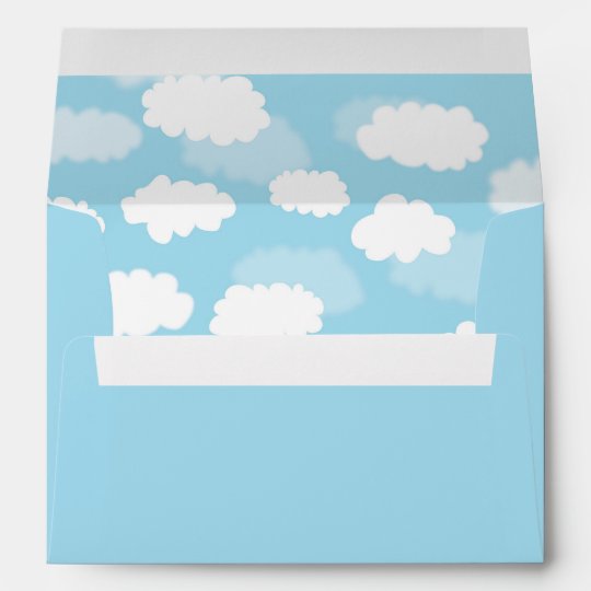 Baby Blue Clouds Sky Envelope Liner Envelopes | Zazzle.com