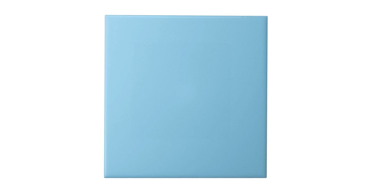 Baby Blue Color Tile | Zazzle