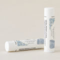 Baby Blue Floral Quinceañera Princess Dress Crown Lip Balm | Zazzle