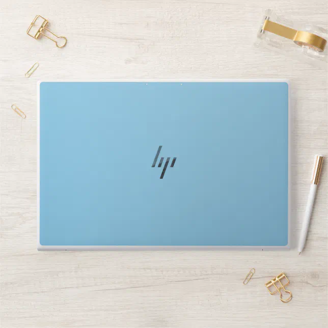 Baby Blue HP Laptop Skin | Zazzle