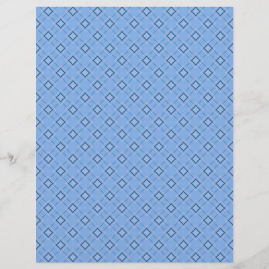 Baby Blue Plaid & Squares Scrapbook Craft Paper | Zazzle.com
