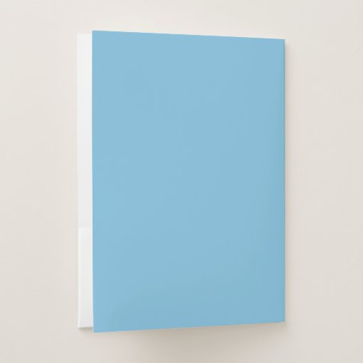 Baby Blue Pocket Folder | Zazzle