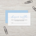 Baby Blue Script Baby Shower Raffle Ticket Insert | Zazzle