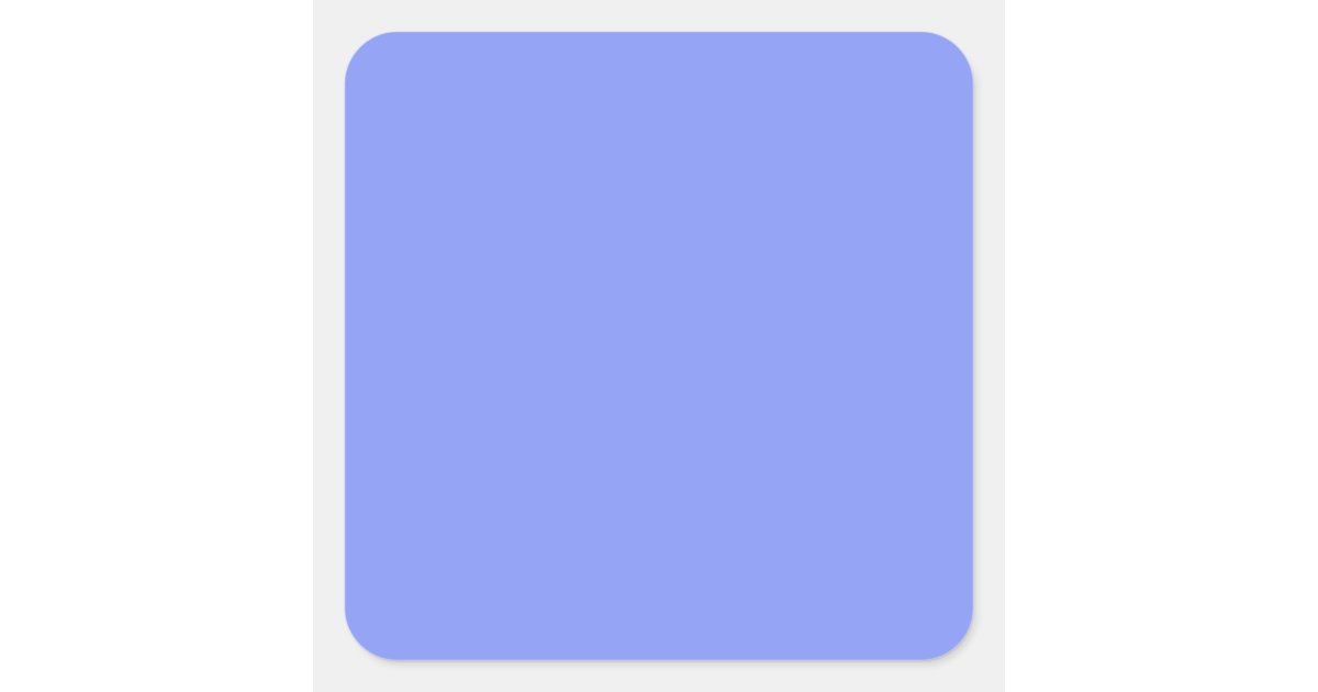 Baby Blue Square Sticker | Zazzle