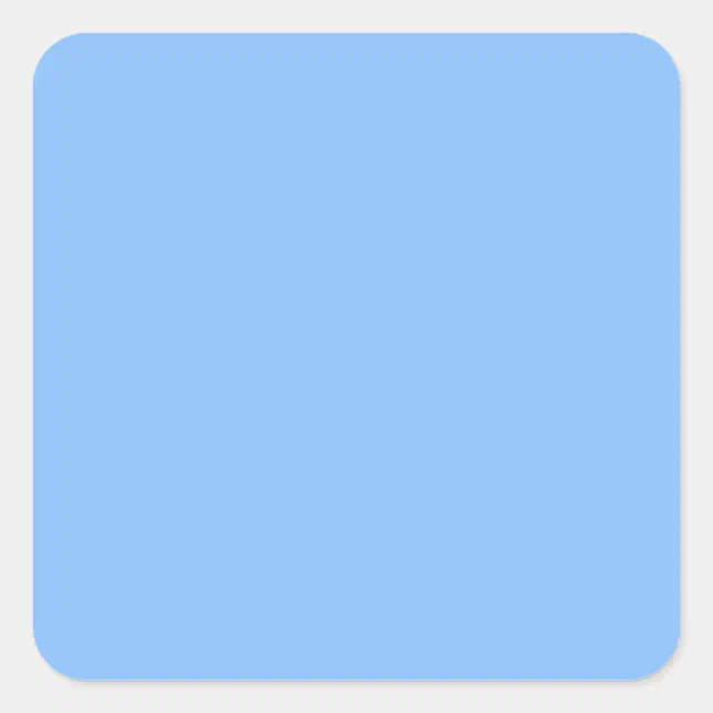 Baby Blue Square Sticker | Zazzle
