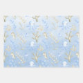 Baby Blue Whale Octopus Seahorse Under The Sea Wrapping Paper Sheets ...