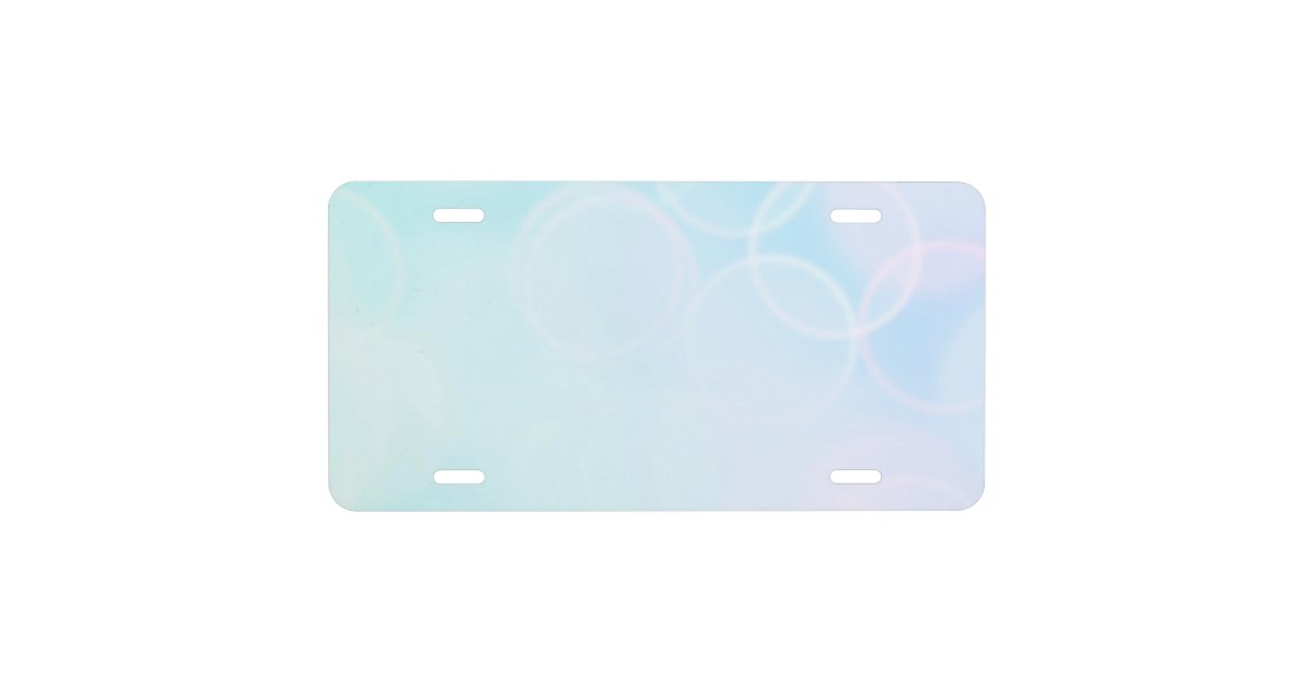 Baby Bokeh - Blue License Plate | Zazzle
