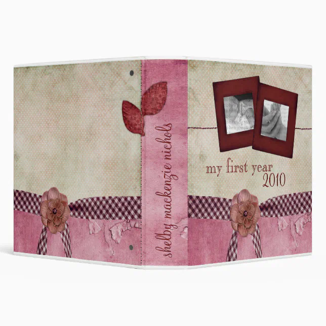 Baby Book: My First Year {TBA WINNER} Binder | Zazzle