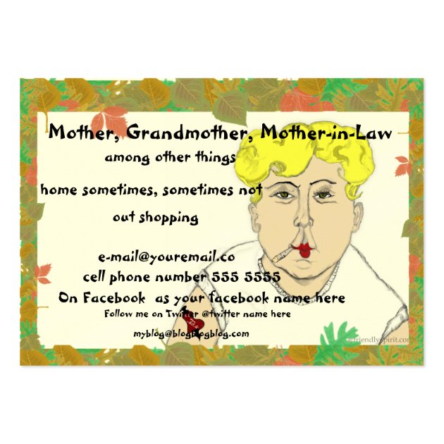 Baby Boomer Retirement Card - Mom Business Card Template