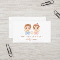 Baby Boy and Girl Babysitter Child Care Business Card | Zazzle