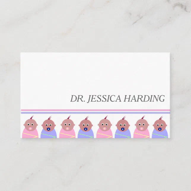 Baby Boy/Baby Girl Pediatrician Business Card | Zazzle
