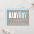 Baby Boy | Baby Shower Invite | Zazzle