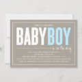 Baby Boy | Baby Shower Invite | Zazzle