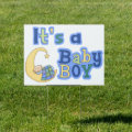 Baby Boy Birth Yard Sign | Zazzle