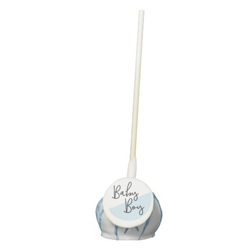 Baby Boy Blue Modern Baby Shower Cake Pops | Zazzle
