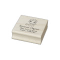 Baby Boy Daycare Childcare Address Rubber Stamp | Zazzle